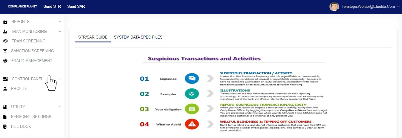 How to carry out Account tier operations In Compliance Planet Anti ...