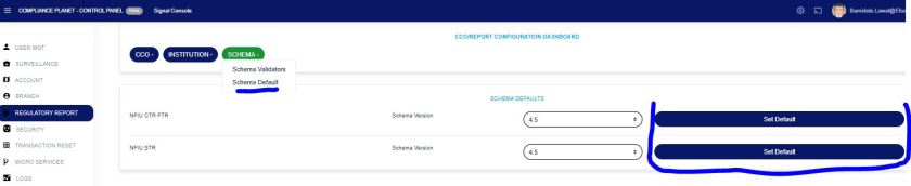 How To Set NFIU CTR-FTR and STR Report Schema Versions And Validators ...